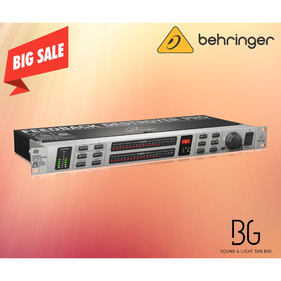 Behringer fbq2496 Automatic and Ultra-Fast Feedback Destroyer ...