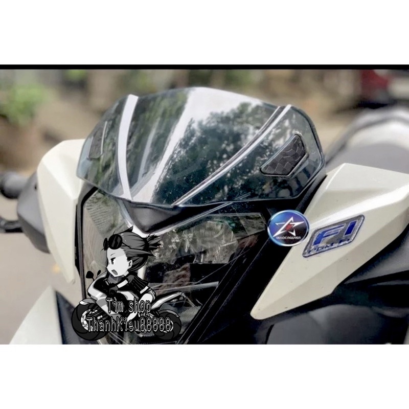 Sh Style Windshield Crown Mounted to Winner Exciter 150 Wave A RS ...