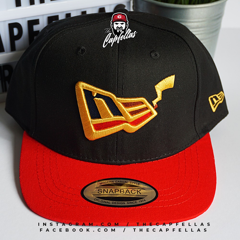 TOPI SNAPBACK NEW ERA X POKEMON PIKACHU (RED BLACK) | Shopee Malaysia