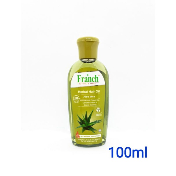 New Stock Franch Herbal Hair Oil Coconut Almond Aloe Vera 100ml200ml Shopee Malaysia