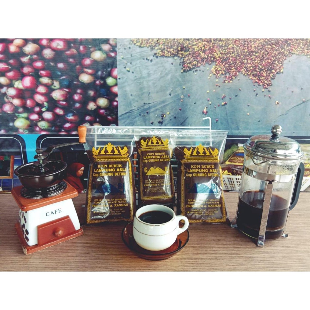 Original Lampung Ground Coffee Cap Gunung Betung Original Production A ...