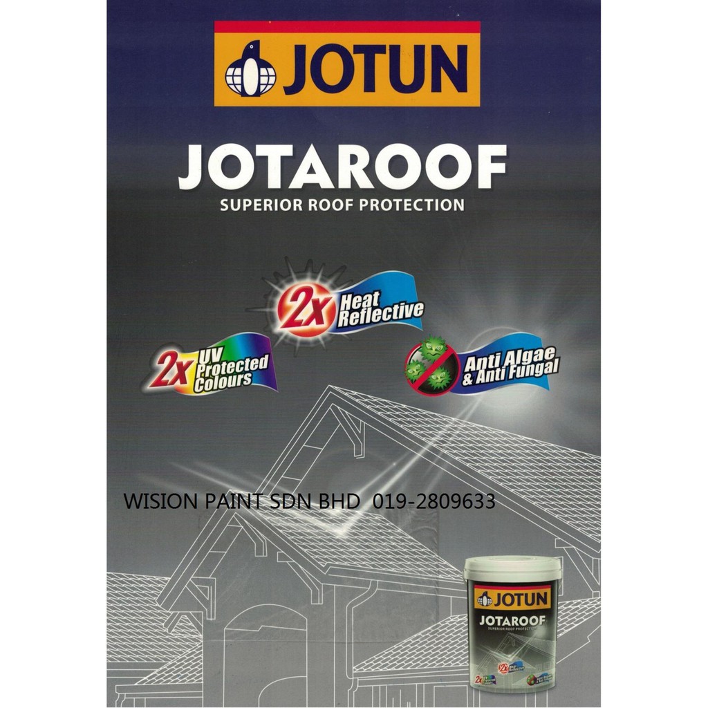 ( 15L ) Jotun Paint Jotaroof 15LT ( Roof paint ) cat bumbung rumah ...