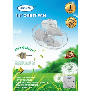 KDK KQ409 16" AUTO FAN 360° Degree / UMS 16 Inch SIRIM Approved Ceiling ...