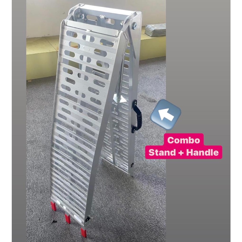 (2 IN 1) Aluminium Bike Ramp Tangga Motor Motosikal Anti Slip ...