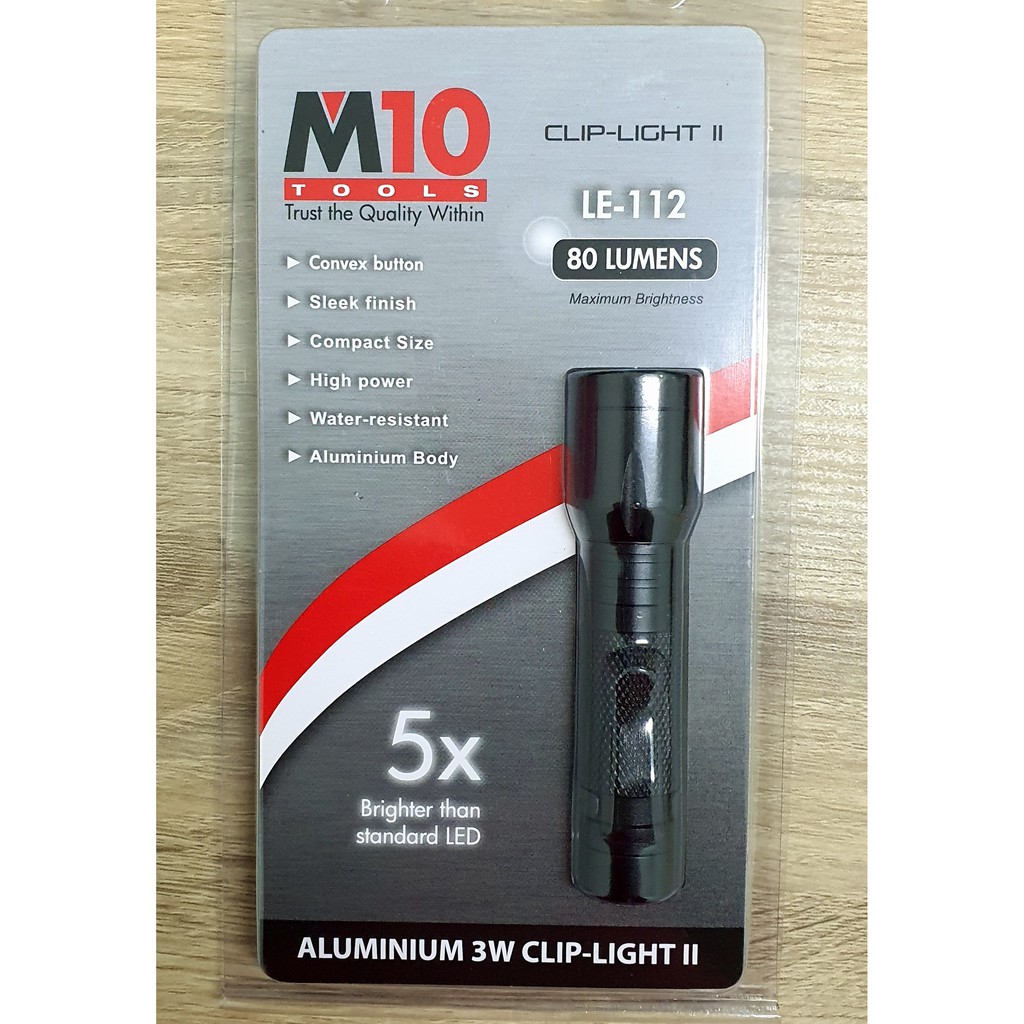 M10 LE-112 (80 Lumens) Aluminium 3W Clip-Light II *Heavy Duty* 5X ...