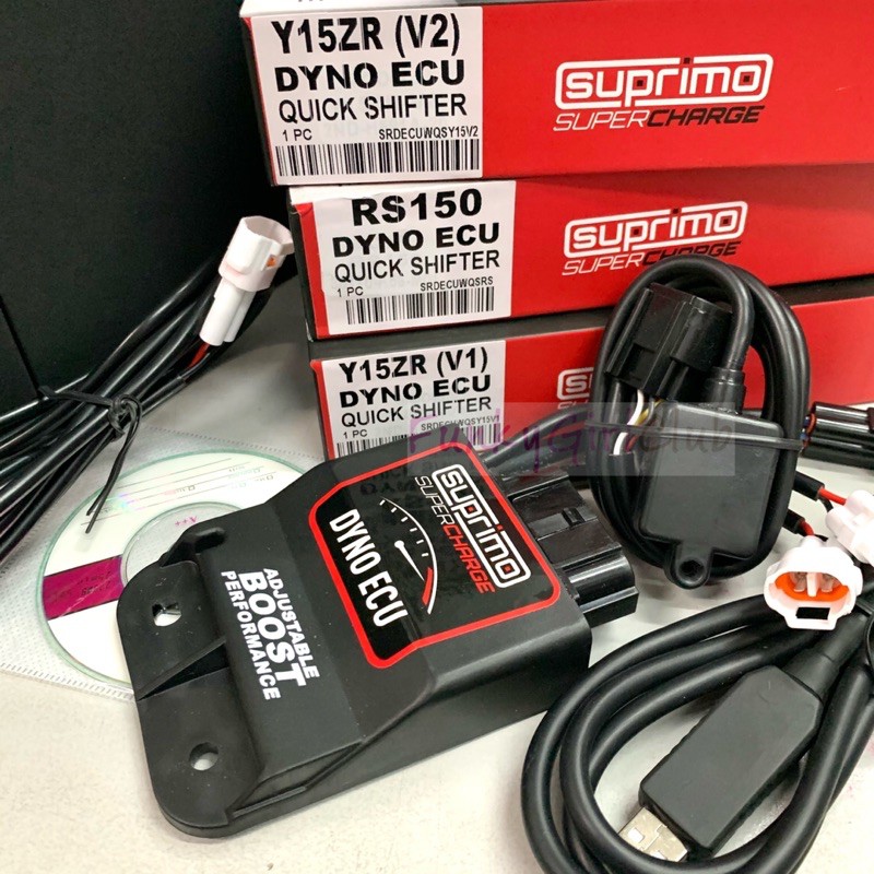 SUPRIMO SUPERCHARGE RACING ECU DYNO RS150 Y16ZR LC135 V8 Y125Z Y15ZR V1 ...