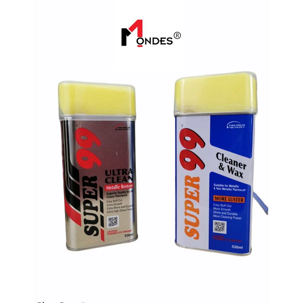 SUPER 99 Ultra Clean / Cleaner Wax Metallic Restore Car Polish & Wax ...