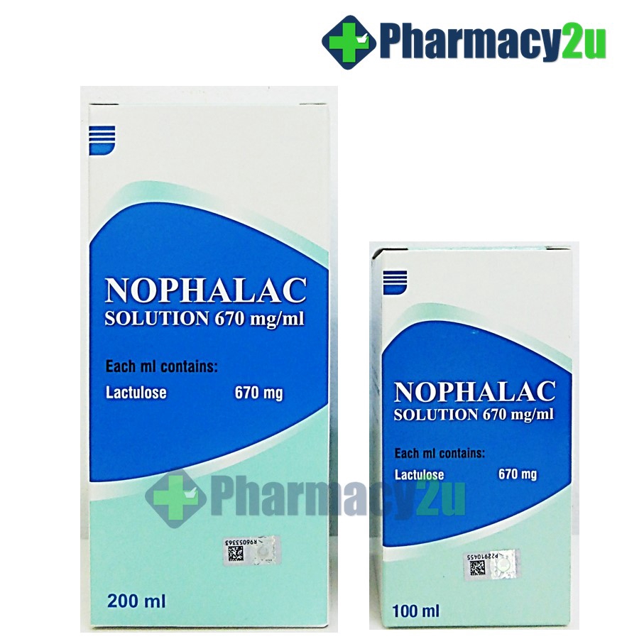NOPHALAC SOLUTION LACTULOSE 670MG/ML 100ML/200ML FOR CONSTIPATION ...