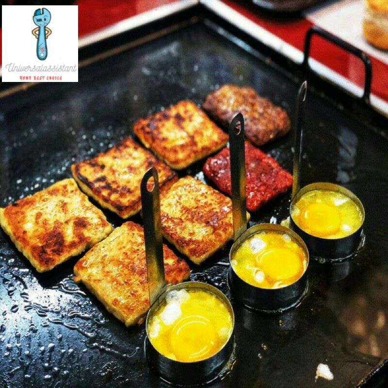 【14”x18” 15”x20”】Hot Plate Burger | 4mm Thickness Grilled Metal Besi ...