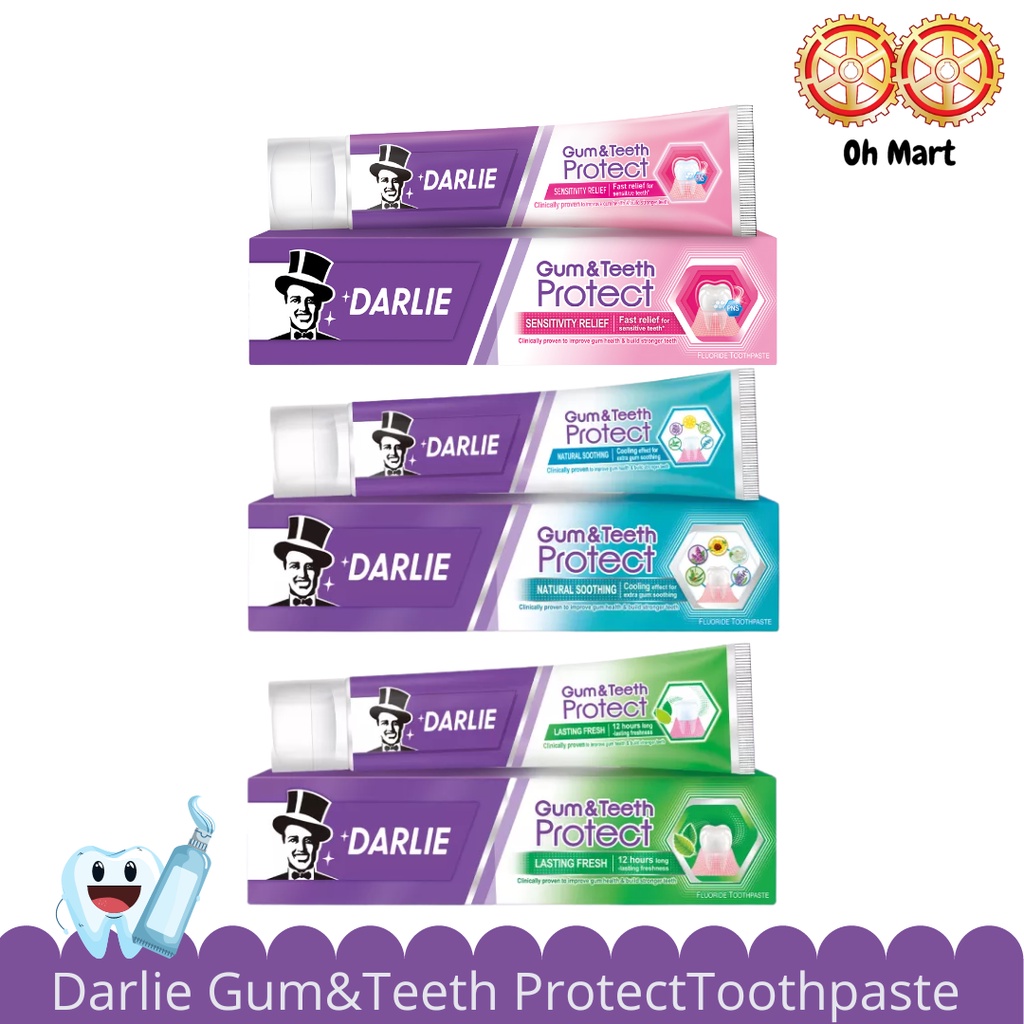 Darlie Gum & Teeth Protect 140 g ( Natural Soothing / Lasting Fresh ...