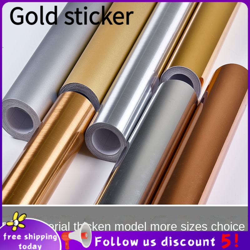 Gold stickers stickers silver waterproof self-adhesive gold foil ...