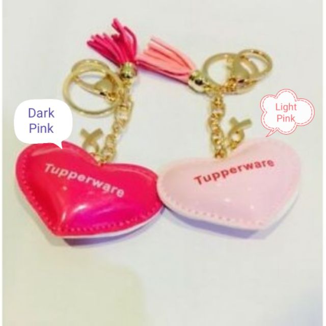 TUPPERWARE LOVE HEART SHAPE CHARM KEYCHAIN (1pc) | Shopee Malaysia