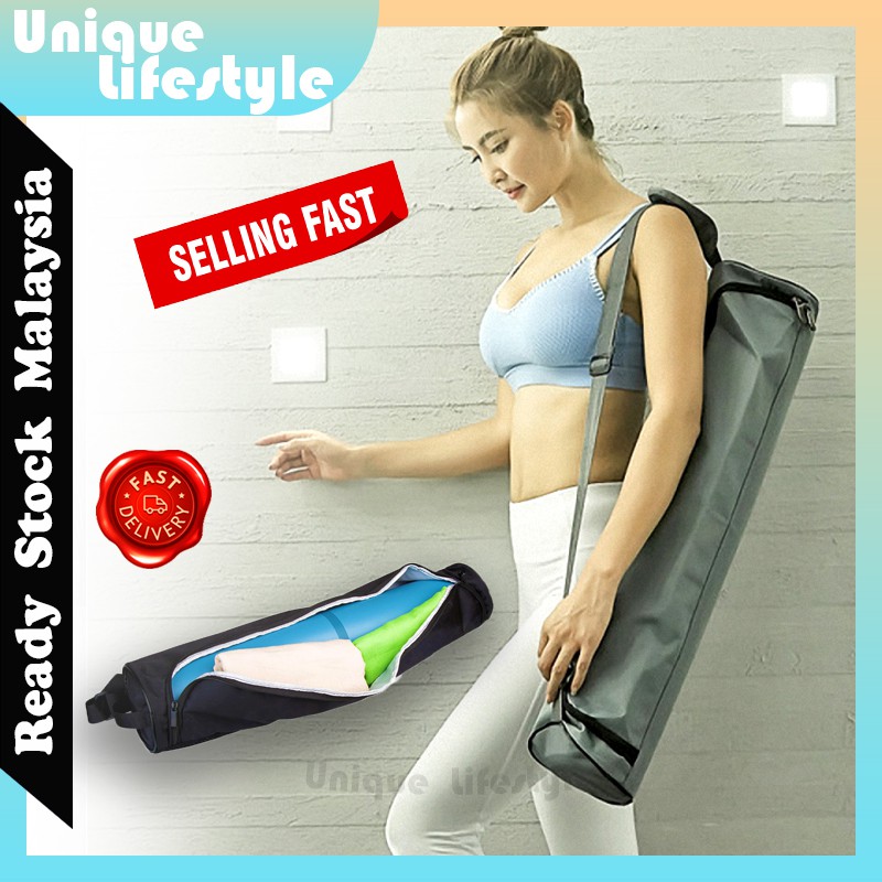 Canvas Yoga Mat Carry Bag Thick Oxford Shoulder Water Resistant ...