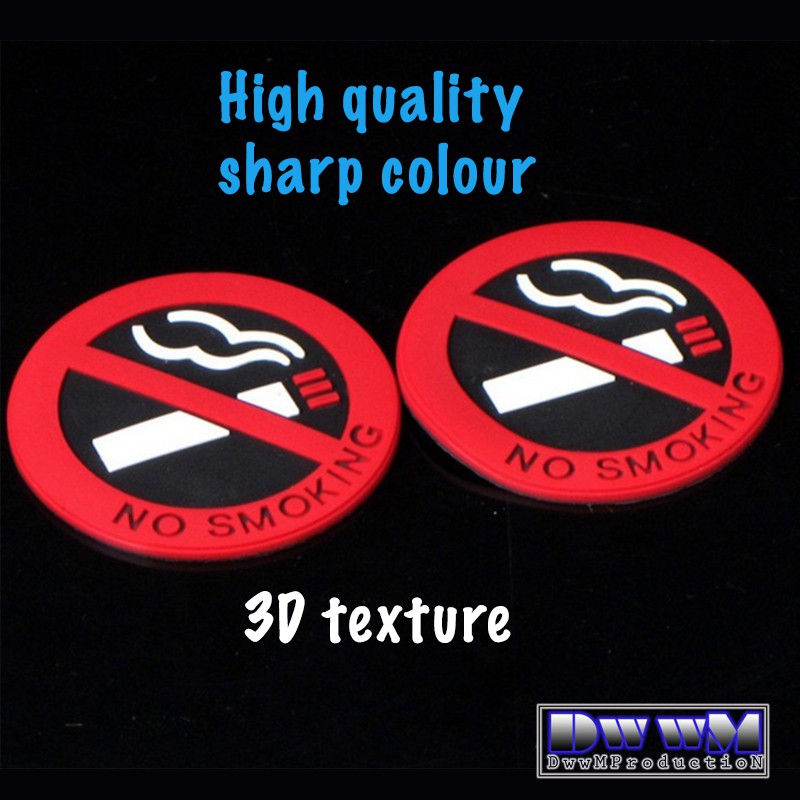 5 pcs 3D rubber No smoking Sticker Logo for Grab Car | Shopee Malaysia