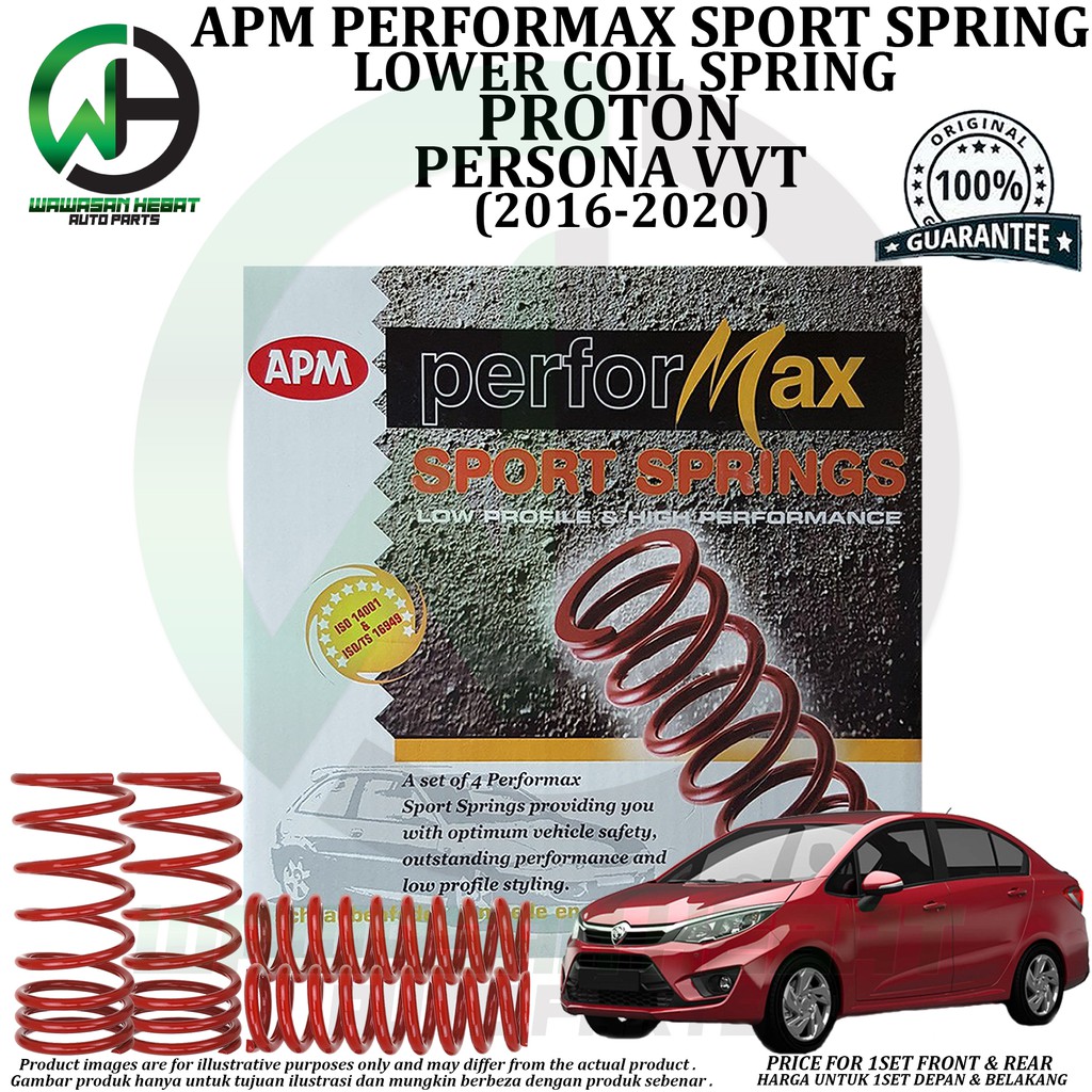 Proton Persona VVT Lower Coil Spring , Sport Spring Apm Performax ...