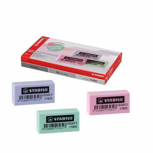 Stabilo Legacy Eraser 1183 / 1183C Rubber / Pemadam Office student ...