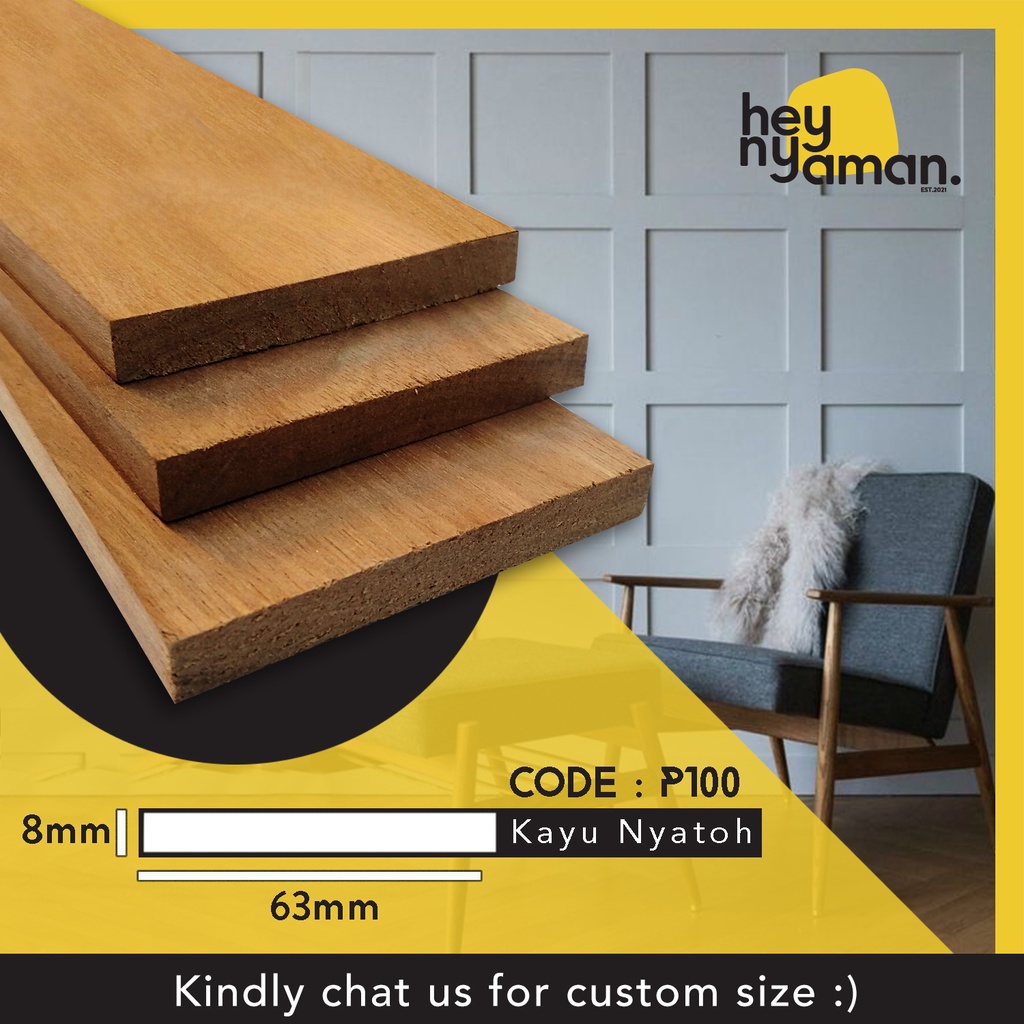 Batten Wall / Shiplap Wall / Wainscoting / Kayu Nyatoh / Meranti ...