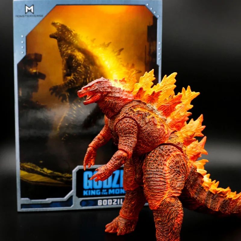 Action Burning Godzilla Figures Movable Joints Decoration Ornaments ...