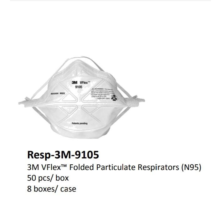 3M VFlex 9105 N95 Particulate Respirator Face mask (pieces) | Shopee ...