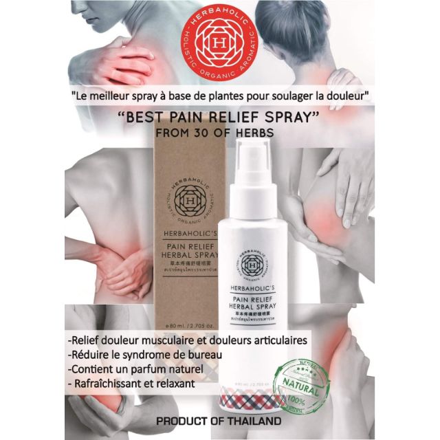Ready stock -Herbaholic’s Pain Relief Herbal Spray 100% Natural ...