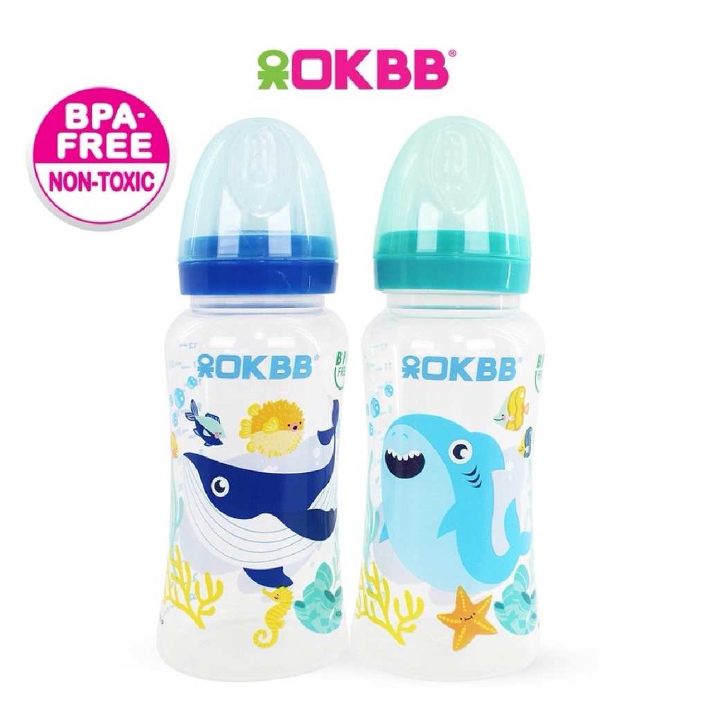 OKBB Twin Pack Feeding Bottle 12OZ * 320ml x2 (B-131/P) | Shopee Malaysia