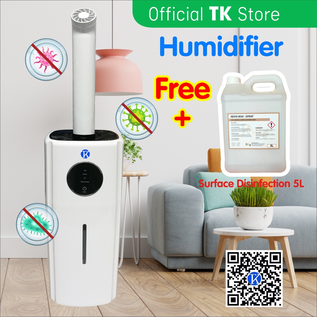 21L Industrial Air Ultrasonic humidifier (FREE SURFACE DISINFECTION 5L ...