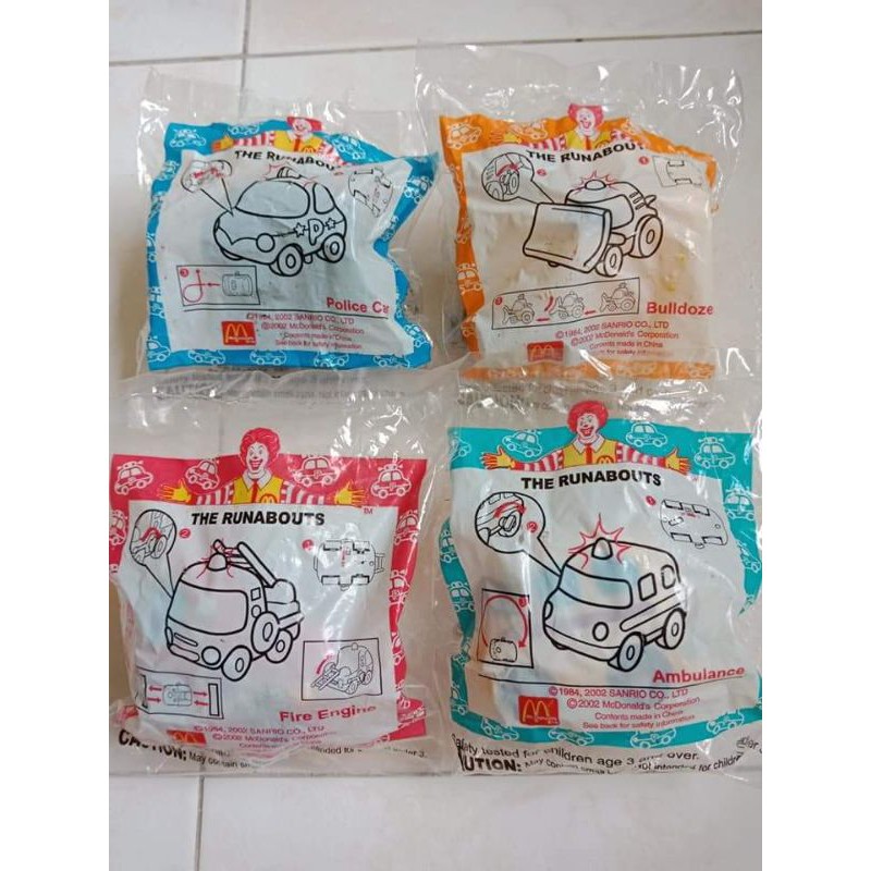 Mcdonalds Happy Meal Toys The Runabouts Complete Set. | Shopee Malaysia