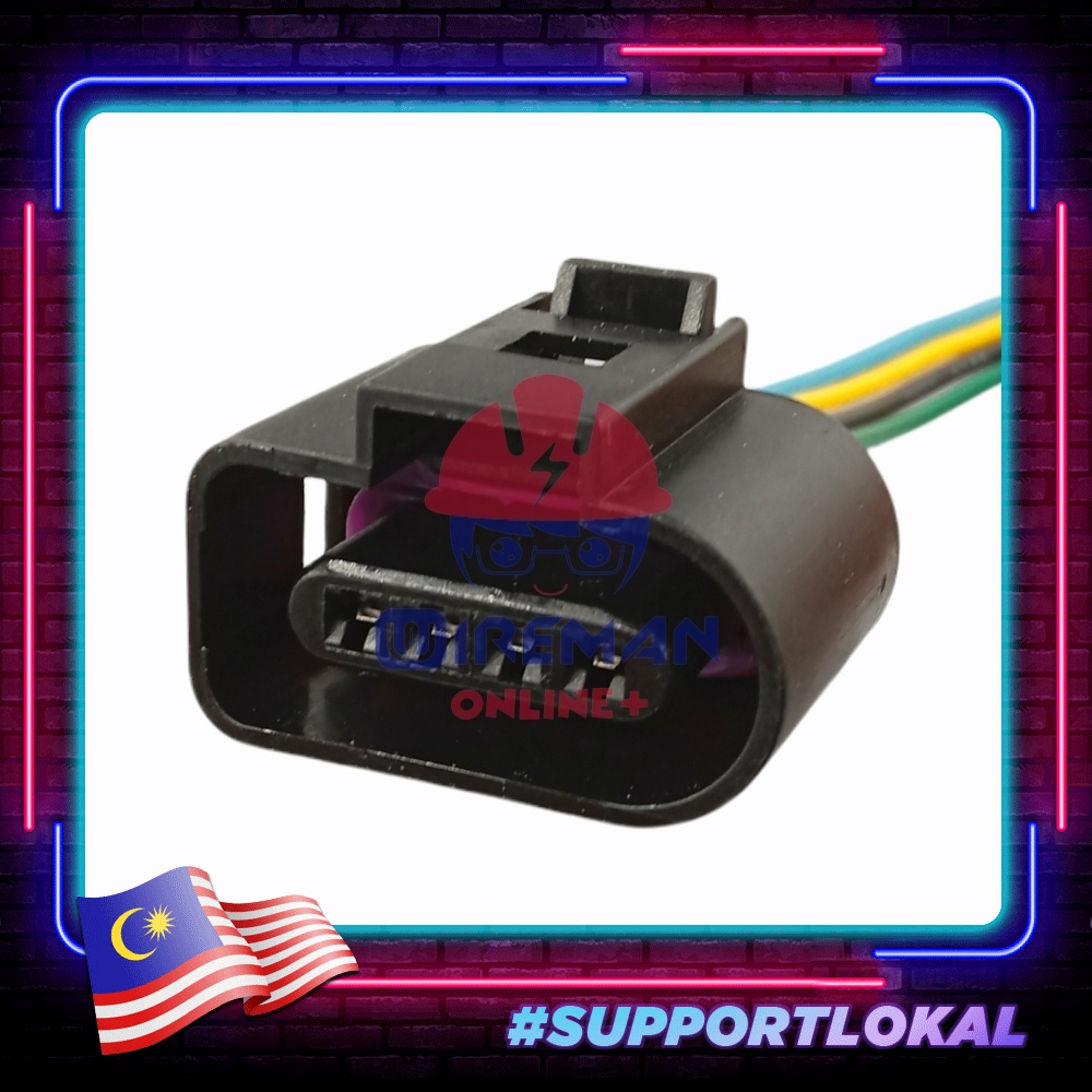 4 Pin Volkswagen Jetta MAP Sensor (1J0973704) Socket Connector Made in ...