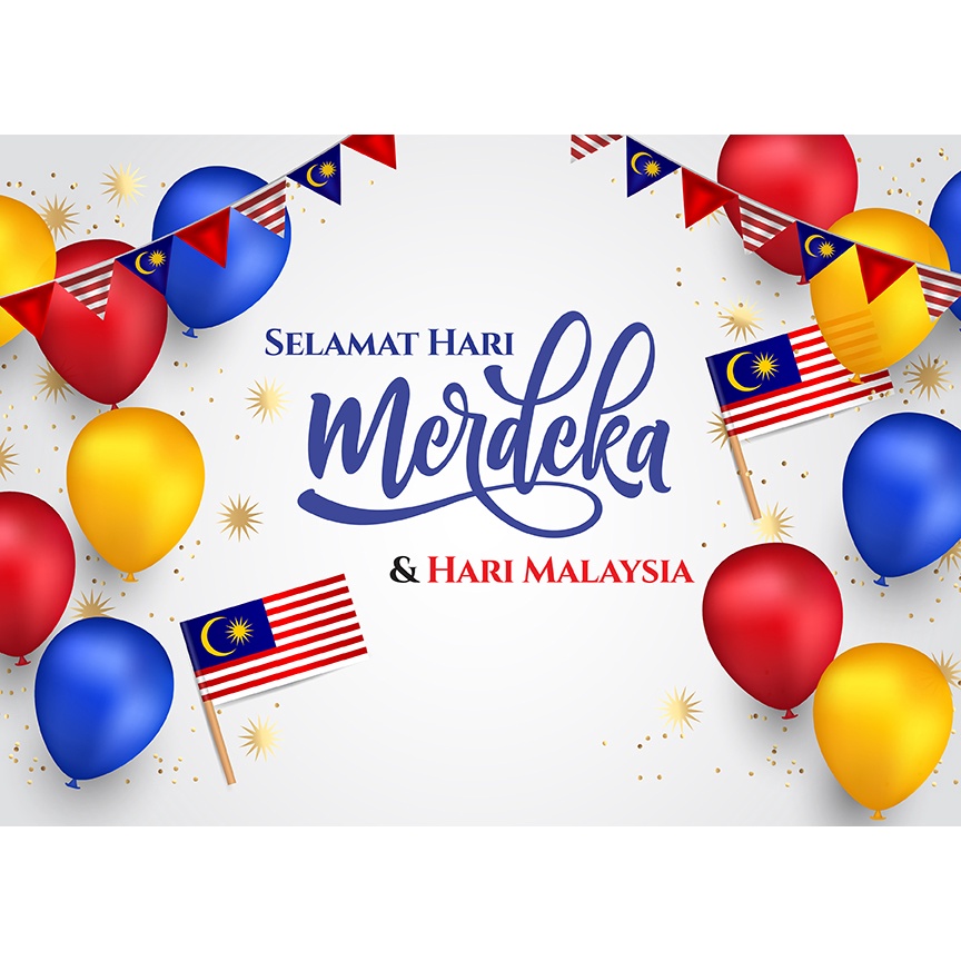 Banner Decoration / Backdrop - Merdeka / Malaysia Day | Shopee Malaysia
