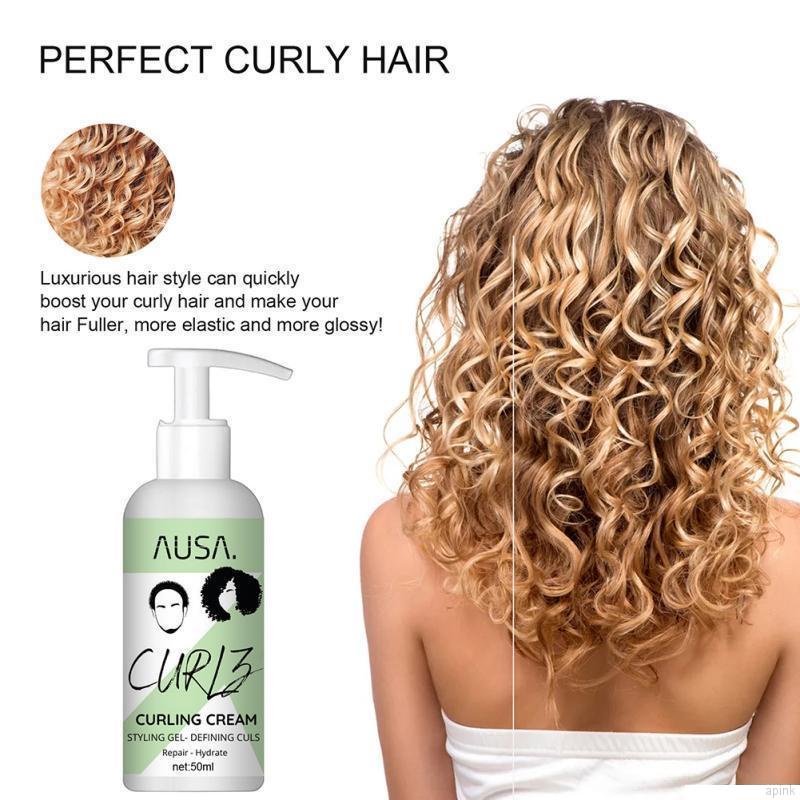Hair Curling Cream Enhances Waves Curls Moisturizing Defining Curly ...