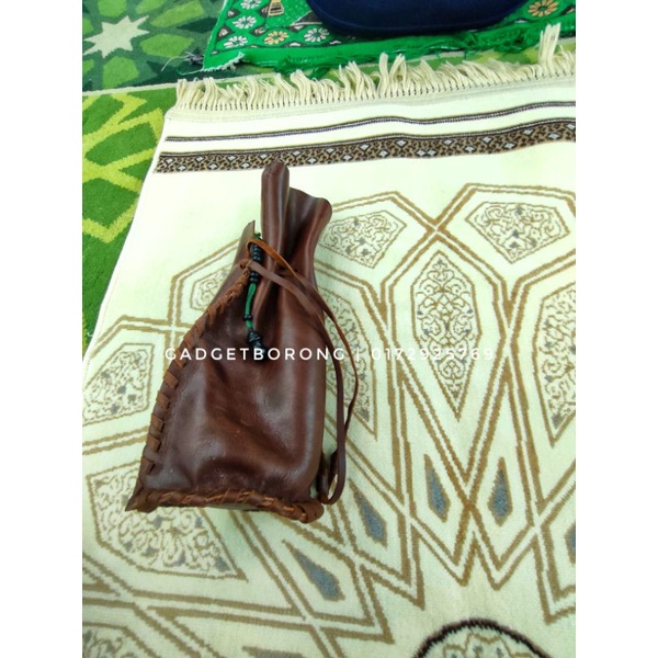 QIRBAH BEG UNCANG KULIT ASLI ORIGINAL HANDMADE BUATAN MALAYSIA BEKAS ...