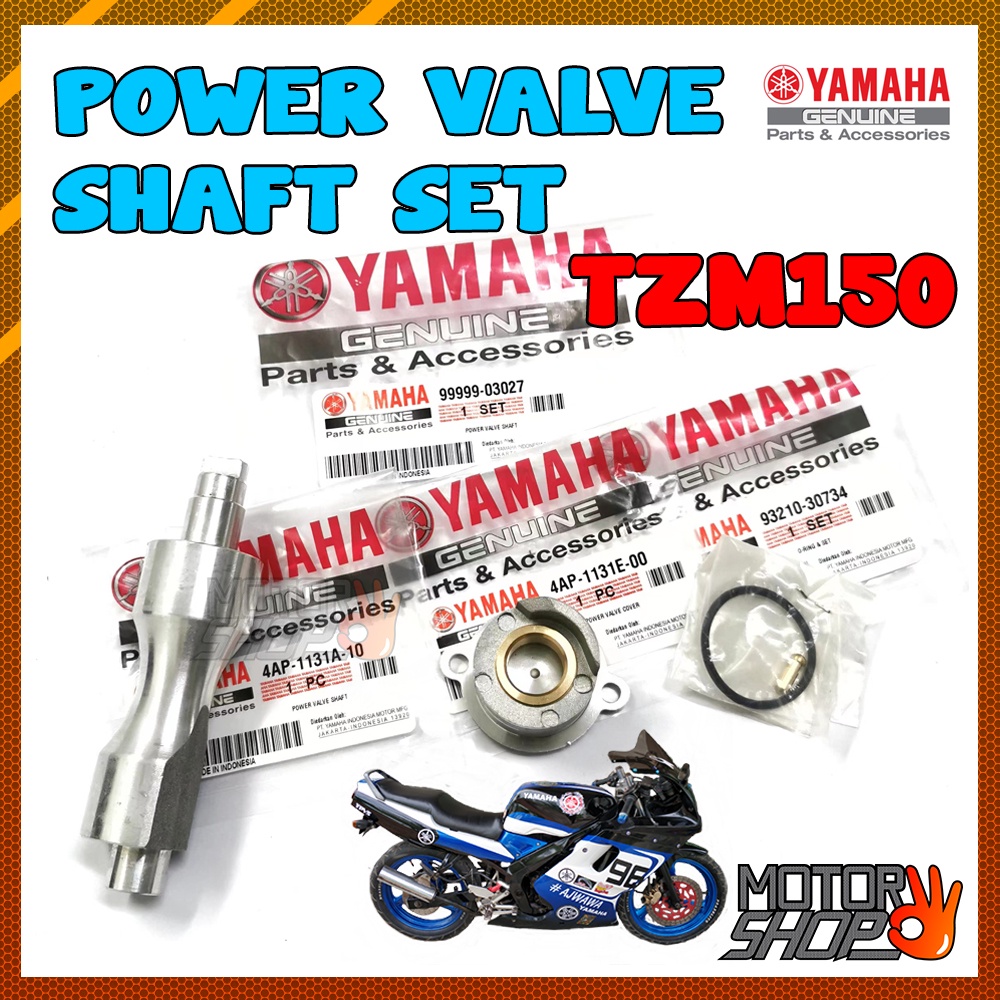 YAMAHA TZM150 TZM 150 POWER VALVE SHAFT SET ASSY / POWER VALVE CAP ...