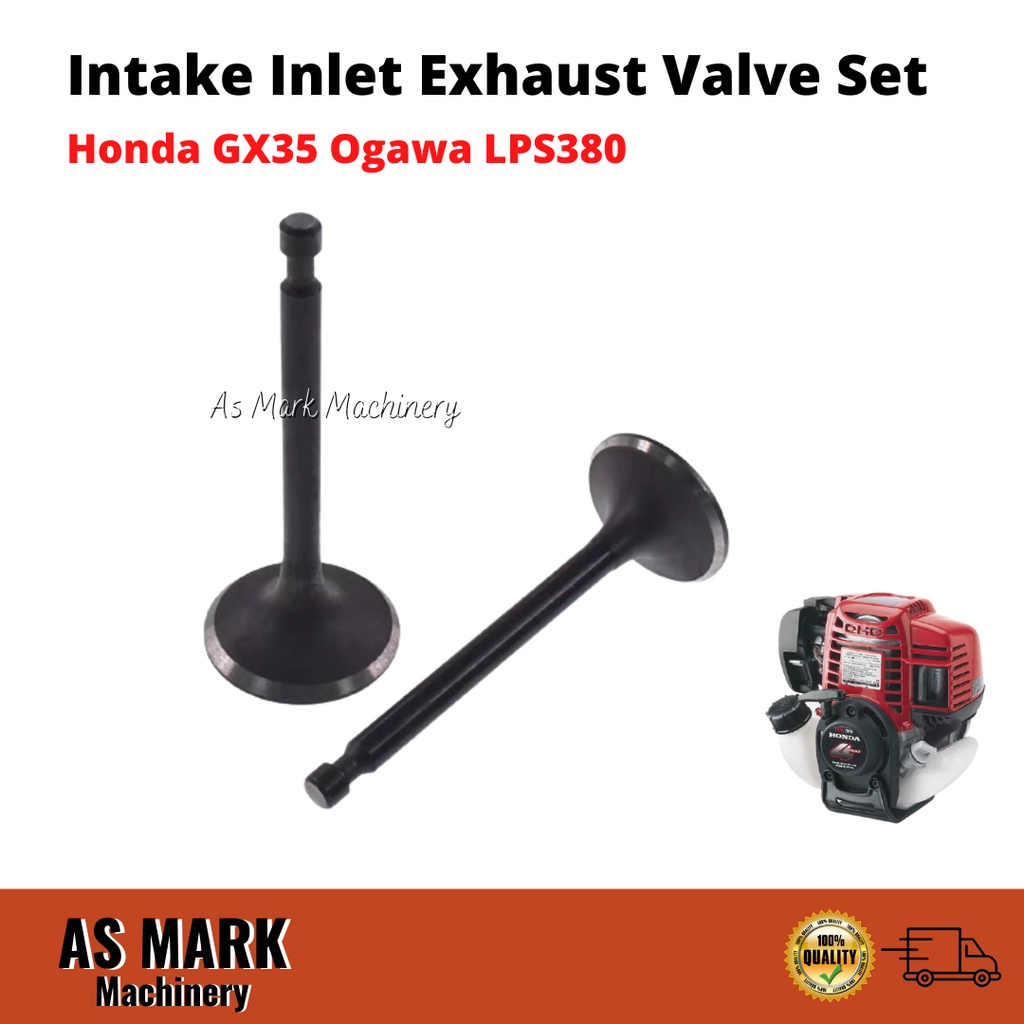 Honda GX35 Intake Inlet Exhaust Valve Set LPS380 Brush Cutter Mesin ...