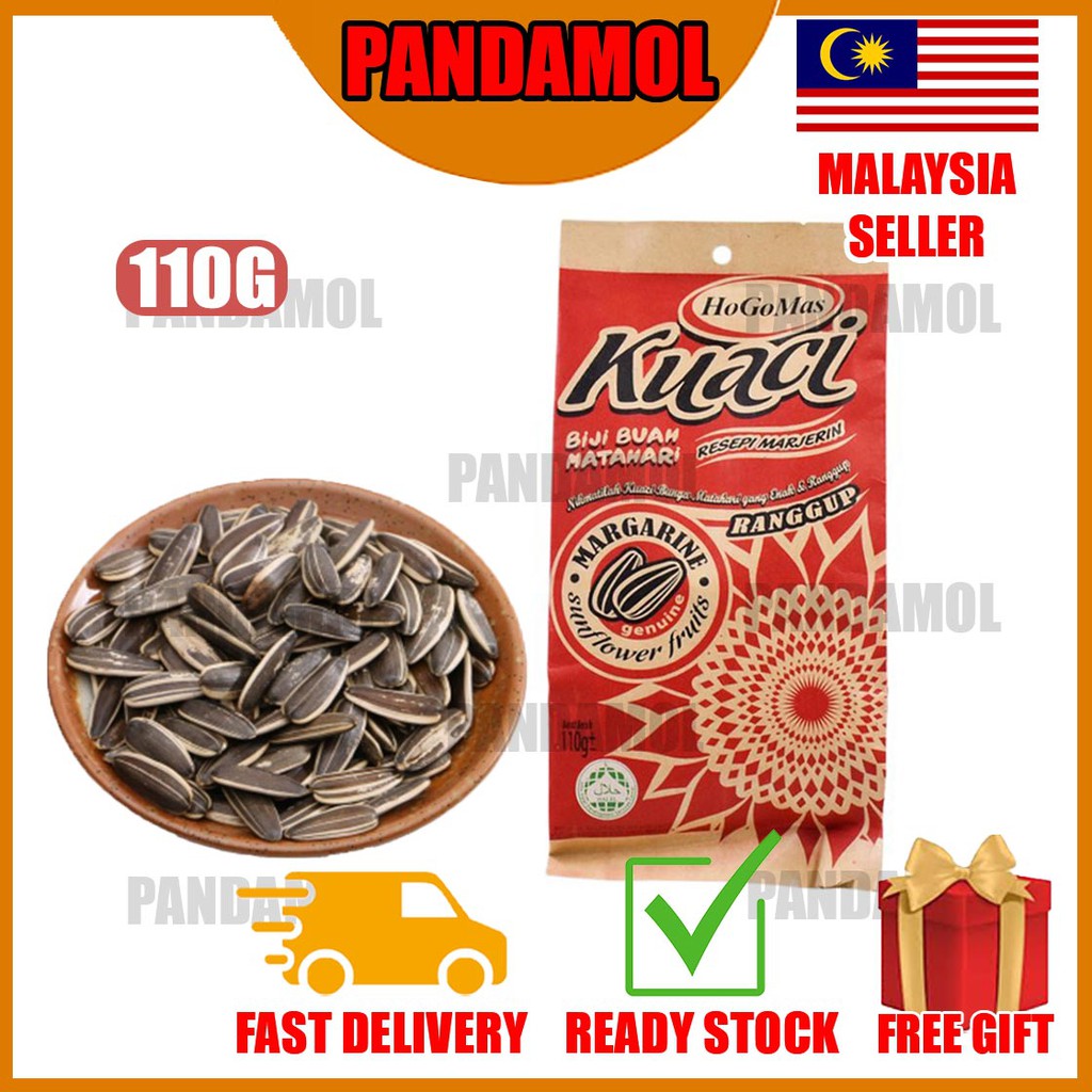 [READY STOCK] PANDAMOL HOGOMAS KUACI 110g Biji Buah Matahari Party Gift ...