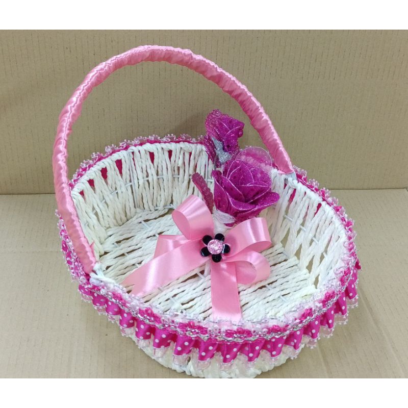( GBK 6008 ) bakul buah & hantaran siap hiasan bunga tema merah jambu ...