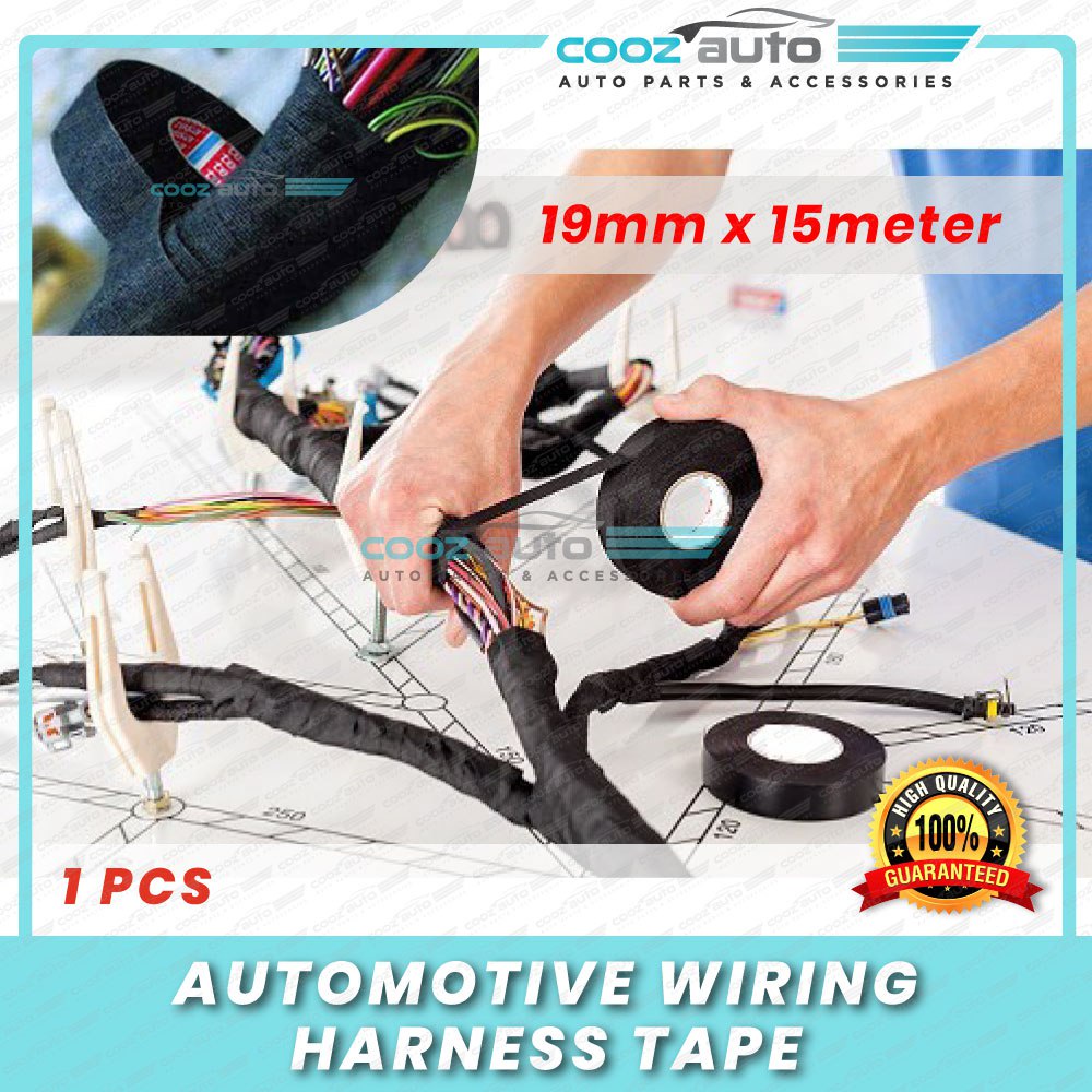Universal Car Motorcycle Tape Adhesive Cloth Automotive Wiring Harness ...
