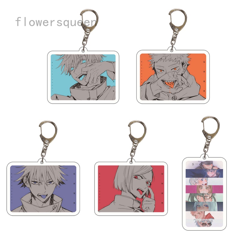 flowersqueen Jujutsu Kaisen Keychain Fushiguro Yuji Itadori Key Ring ...