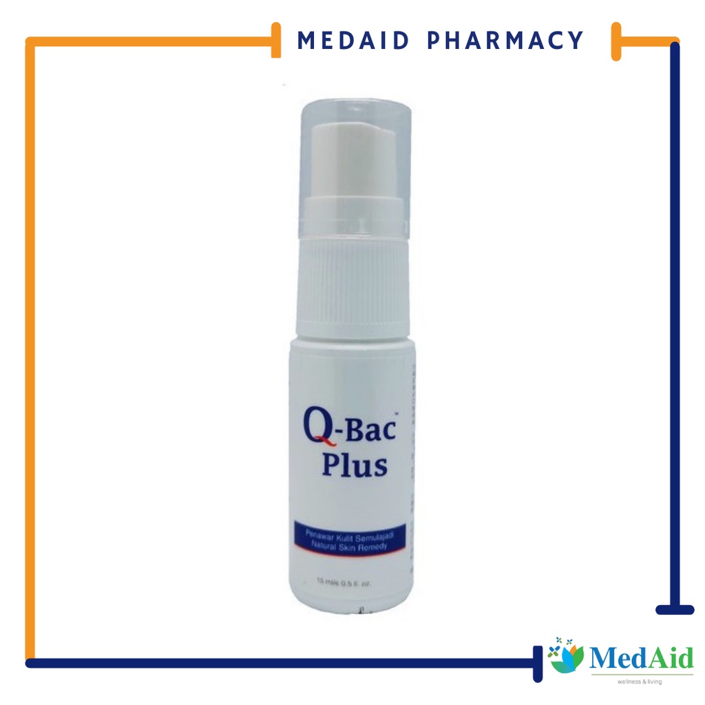 Q-Bac Plus Wound Spray 15mL Natural Non-Irritating Sunat Spray | Shopee ...