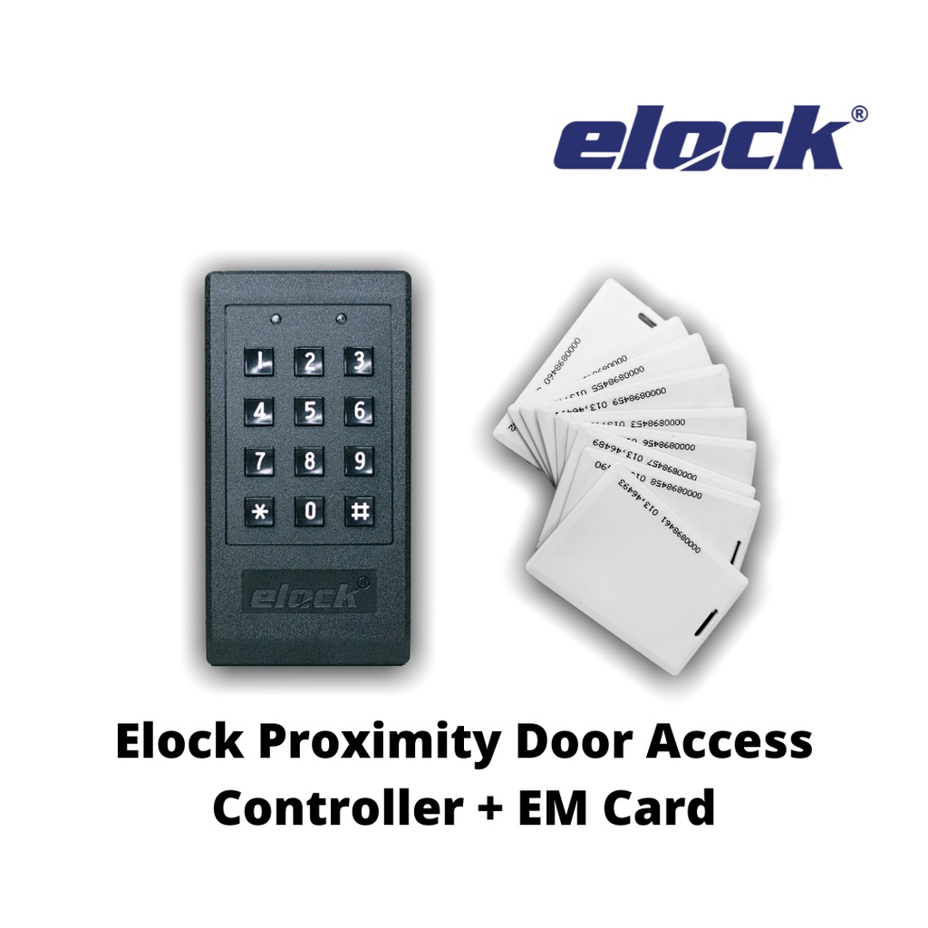 Elock Proximity Door Access Controller + 10pcs Proximity Card | Shopee ...