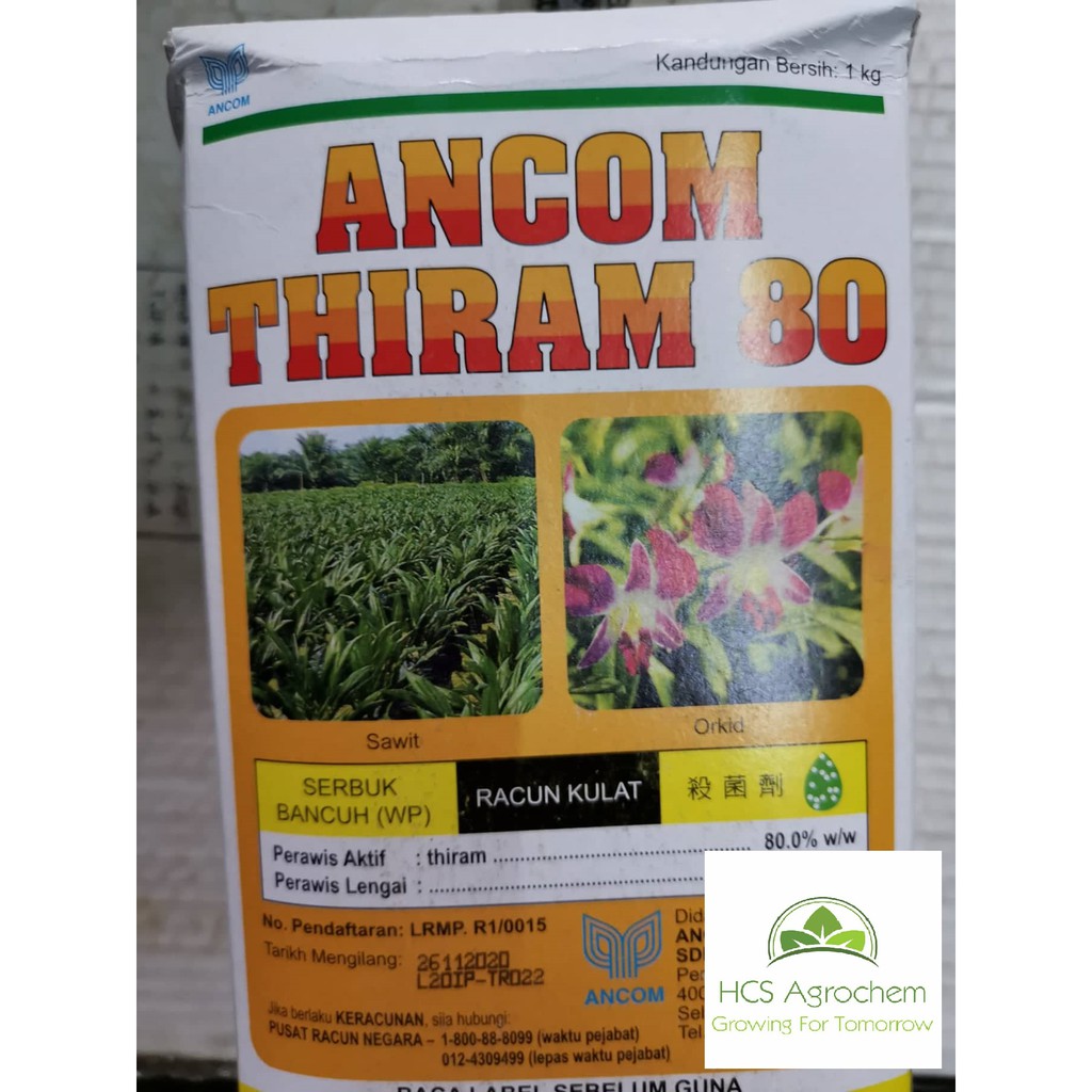 (+-1kg) Racun kulat Thiram Ancom Thiram 80 殺菌劑 | Shopee Malaysia