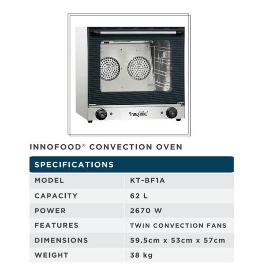 INNOFOOD 1A (ELECTRIC CONVECTION OVEN) | Shopee Malaysia
