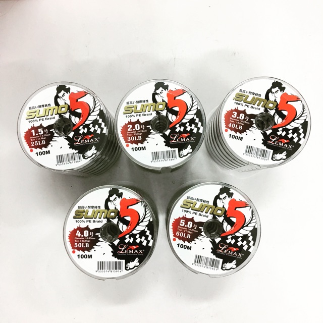 Lemax SUMO 100% PE Braid Lines (25lb-60lb) | Shopee Malaysia