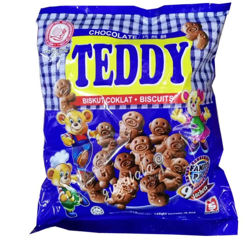 Hup Seng Chocolate Teddy Biscuits 112g | Shopee Malaysia