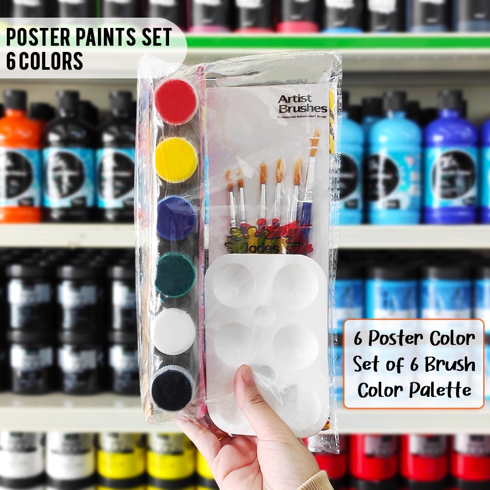 Buncho Economy Student Painting Set Poster / Water Color 12 & 18 Colors ...