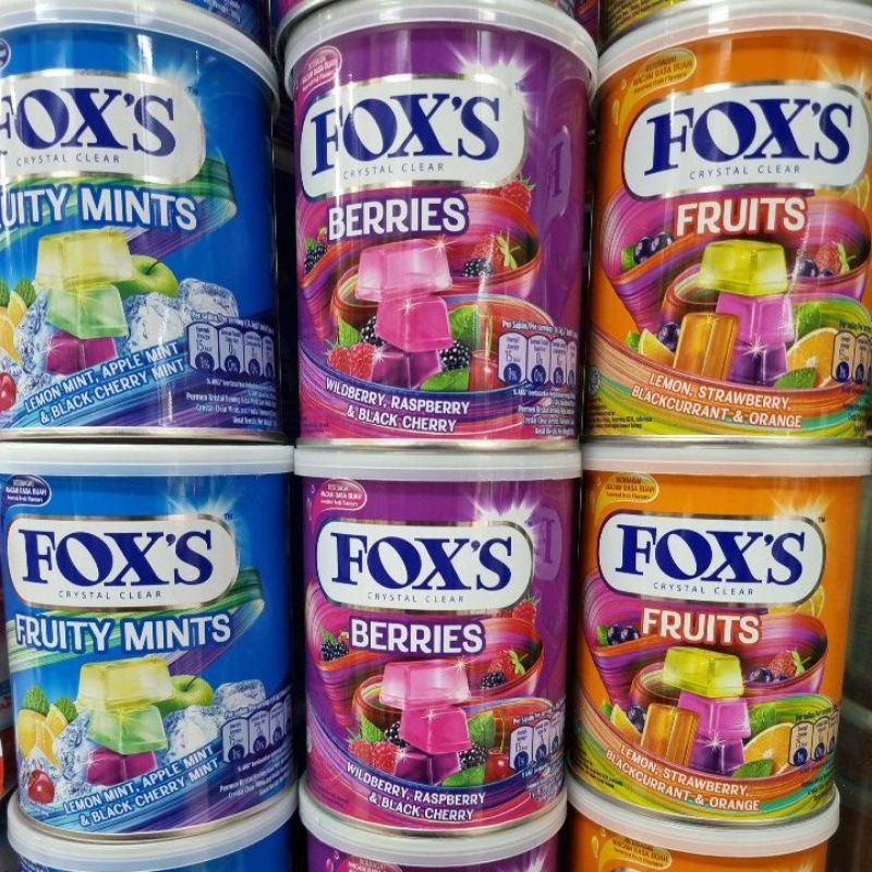 [READY STOCK]Fox's Crystal Clear Tin Candy 180g/Fox's Berries 180g/Fox ...