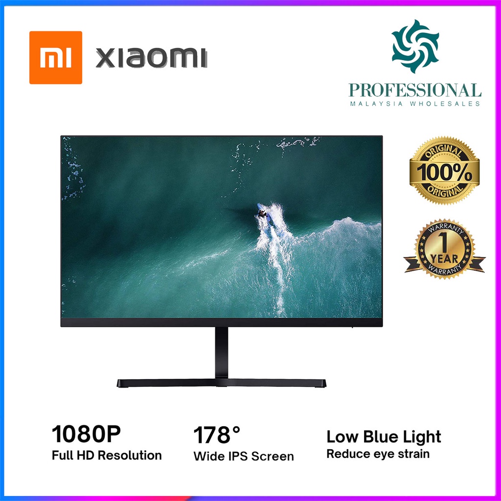 Xiaomi Mi Desktop Monitor 1C 23.8 Inch Premium Slim Display | Shopee ...
