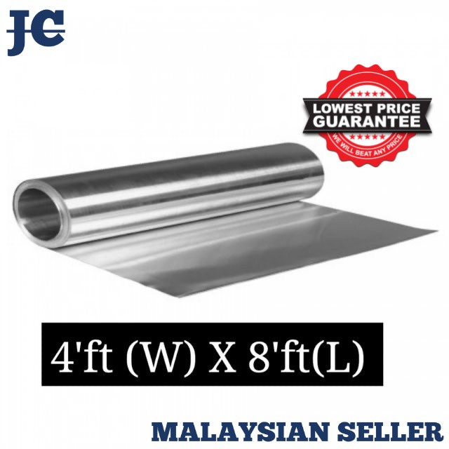 4ft X 8ft Zink Besi Atap Galvanized Iron Metal Zinc Plain Sheet Coil ...