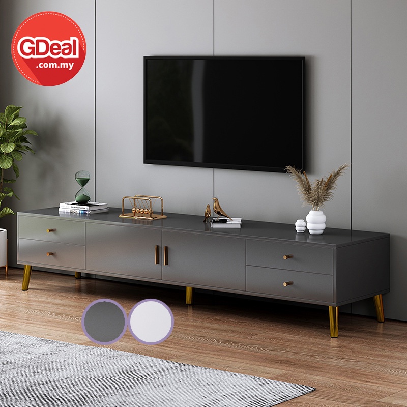 GDeal TV Cabinet Living Room Simple Luxury Style Integrated Locker ...