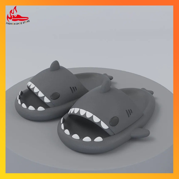 Shark slipper summer sandals women home selipar getah wanita perempuan ...