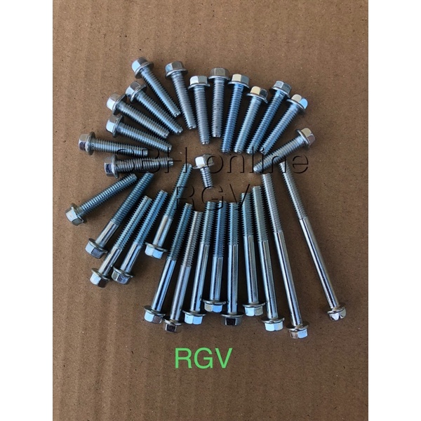 RG/RGV ENGINE SCREW COMPLETE SKRU ENGINE T8 FULL ENGINE BOLT ENGINE ...